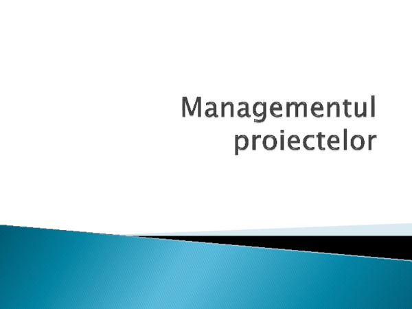 (PPT) Managementul proiectelor