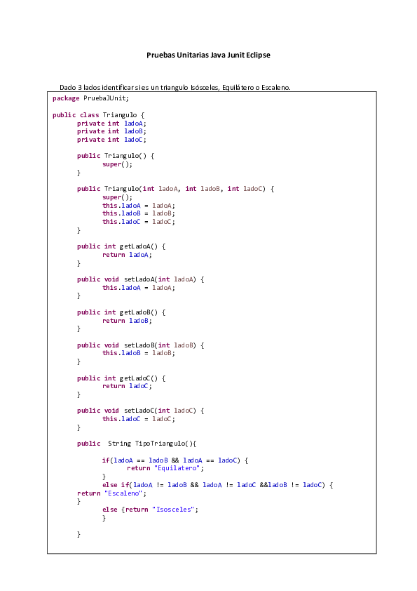 Doc Pruebas Unitarias Java Junit Eclipse 