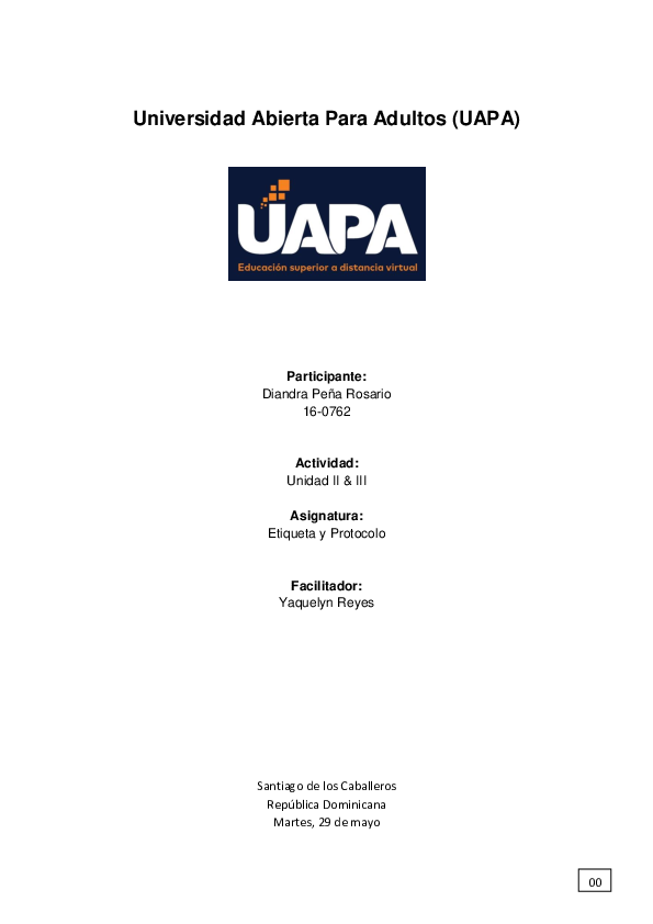 (DOC) Universidad Abierta Para Adultos (UAPA) Introducción