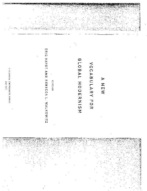 (PDF) "Global Modernism and World Wars". In A New Vocabulary for Global ...
