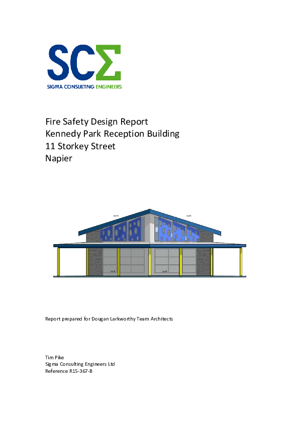(PDF) Fire Safety Design Report Kennedy Park Reception Building 11 ...