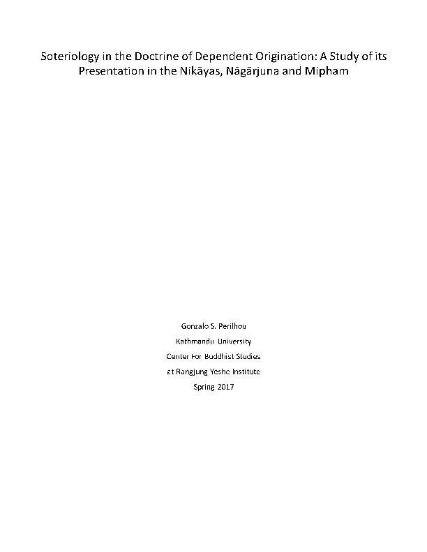 (PDF) Soteriology in the Doctrine of Dependent Origination: A Study of ...