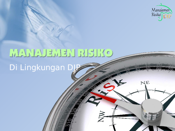 (PDF) Proses Manajemen Risiko Di DJP Sosialisasi MR