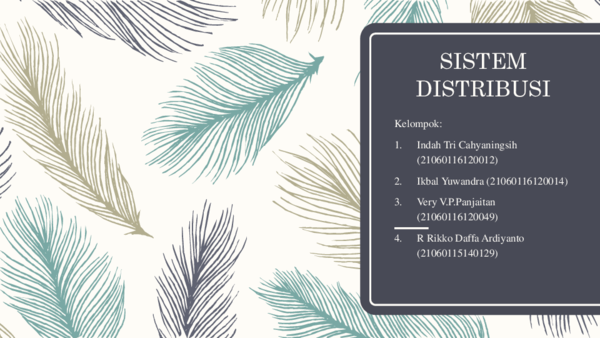 (PPT) PPT Permasalahan Sistem Distribusi