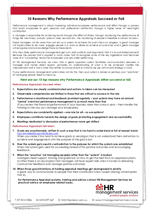 (PDF) 0 Reasons Why Performance Appraisals Succeed or Fail | g s ...