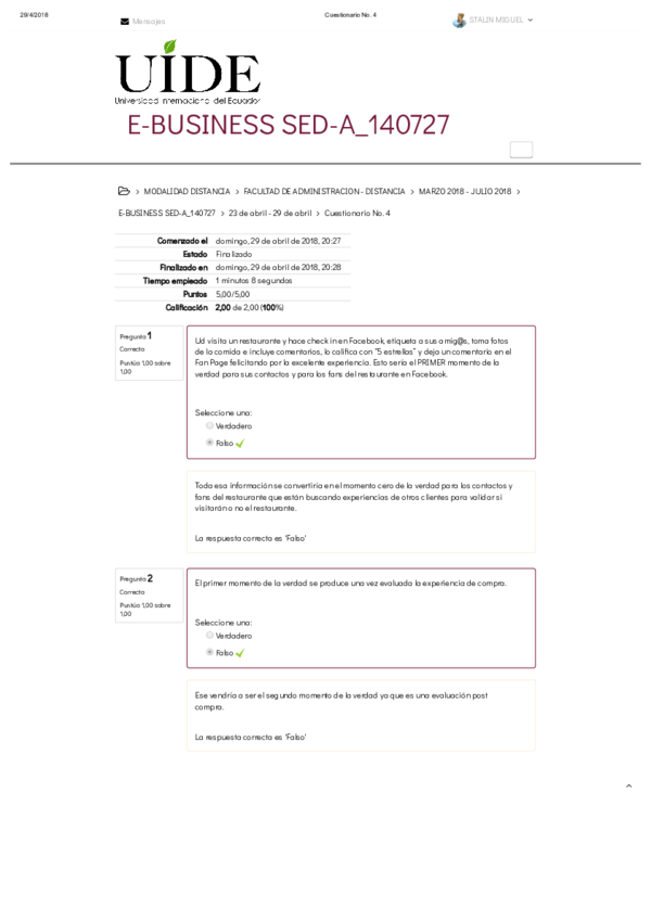 (PDF) Cuestionario No 4 E Business