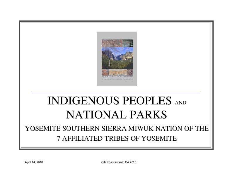 (PDF) INDIGENOUS PEOPLES AND NATIONAL PARKS YOSEMITE SOUTHERN SIERRA ...