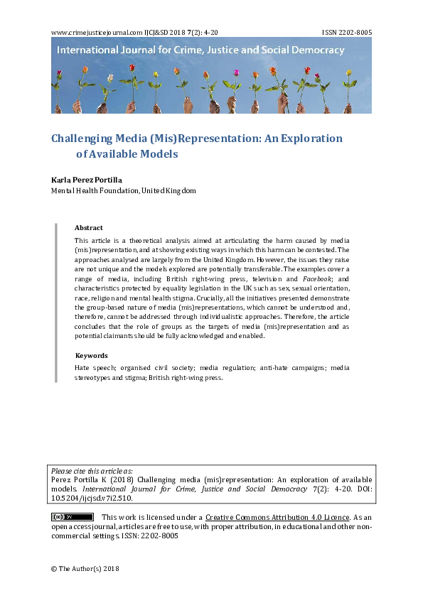 (PDF) Challenging Media (Mis)Representation: An Exploration of ...