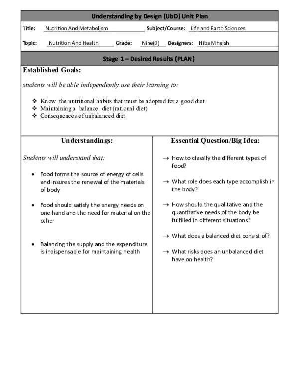 (DOC) UbD Template
