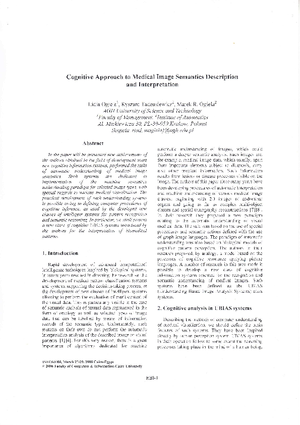 (PDF) Cognitive Approach to Medical Semantics Description and ...