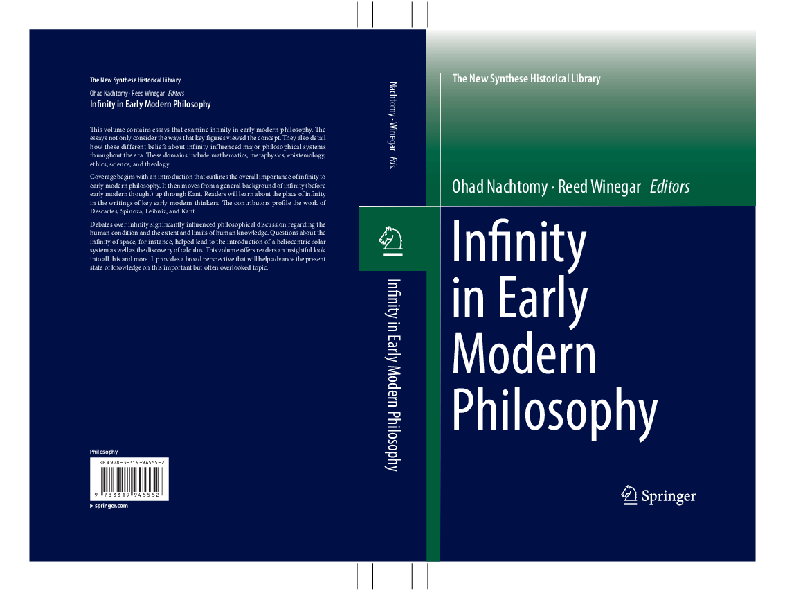 (PDF) Infinity in Early Modern Philosophy, Springer, 2018