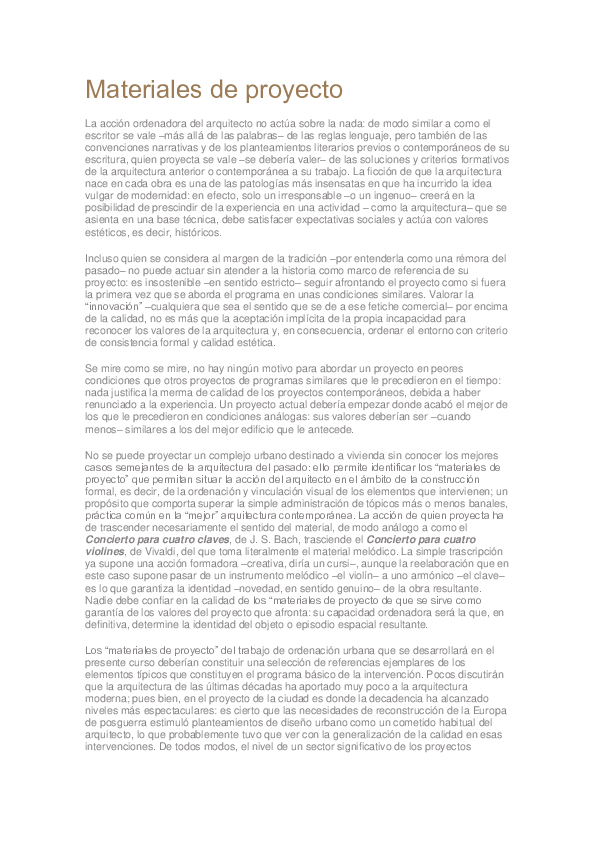 (DOC) Materiales de proyecto