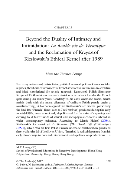 (PDF) Beyond the Duality of Intimacy and Intimidation: La double vie de ...