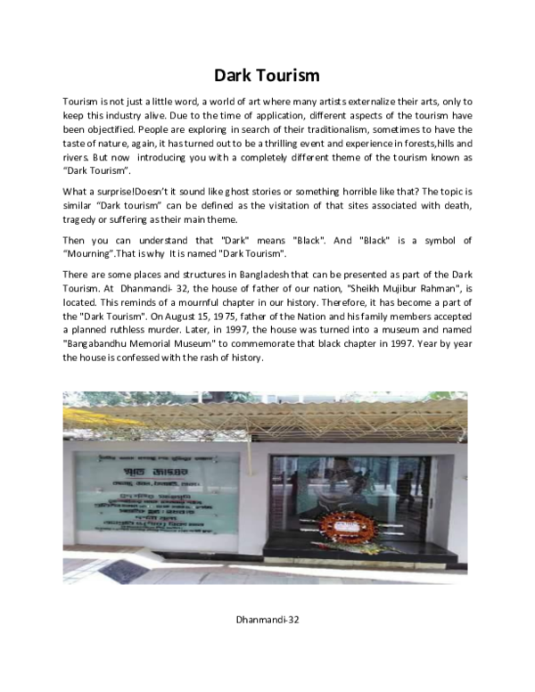 (DOC) Dark Tourism