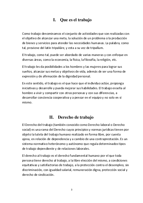 (DOC) Que es el trabajo