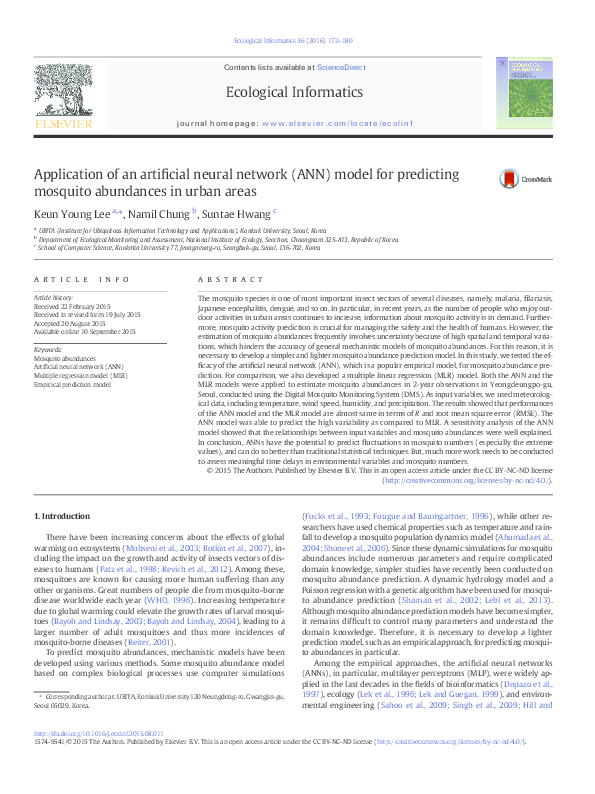 Pdf Application Of An Artificial Neural Network Ann Model For
