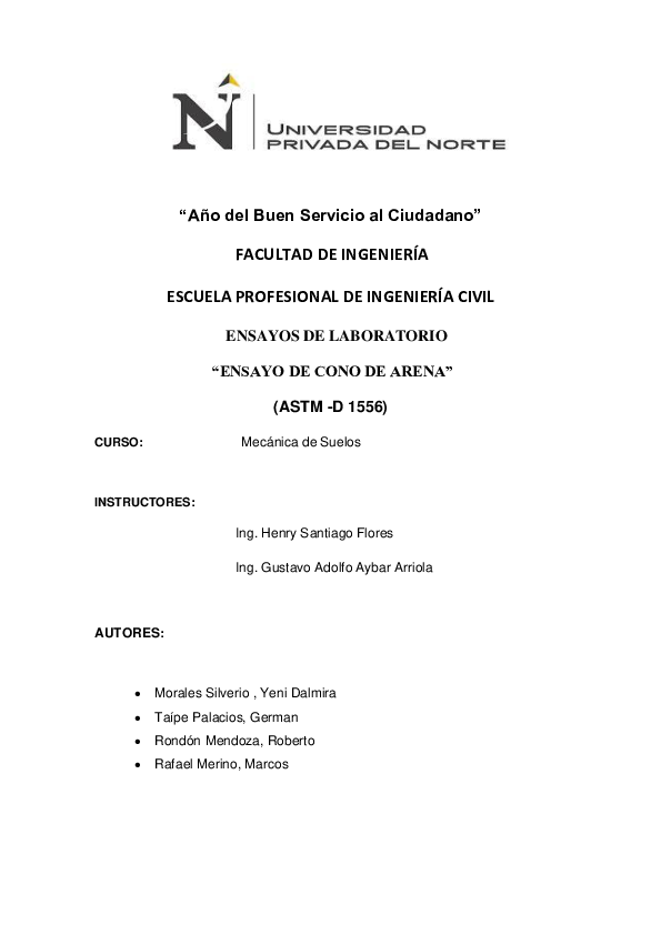 (DOC) INFORME DE CONOde arena