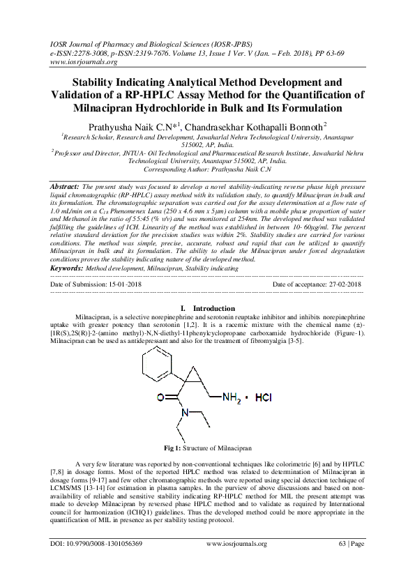 (PDF) Stability Indicating Method Development and Validation of Cenobamate in Bulk and Dosage ...