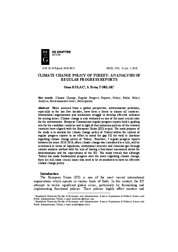 (PDF) Journal of Present Environment and Sustainable Development (WOS ...