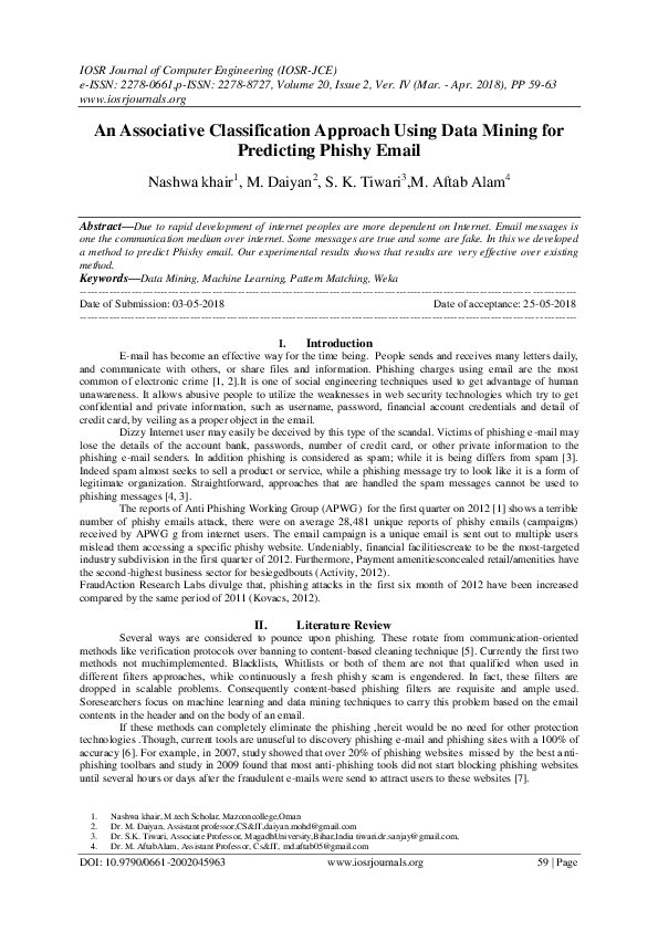 Pdf An Associative Classification Approach Using Data Mining For