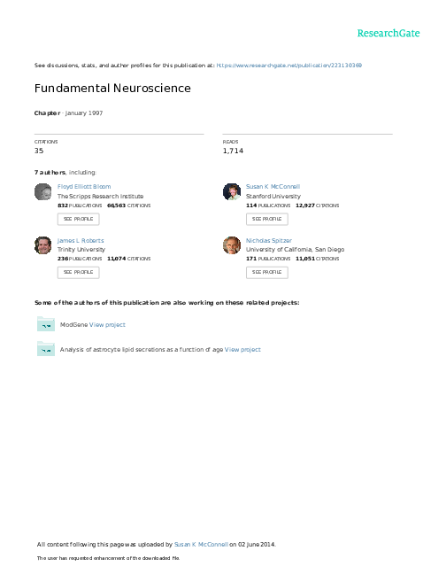 (PDF) Fundamental Neuroscience