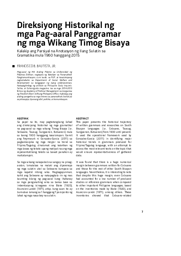 (PDF) Direksiyong Historikal ng mga Pag aaral (PDF) Direksiyong Historikal ng mga Pag aaral