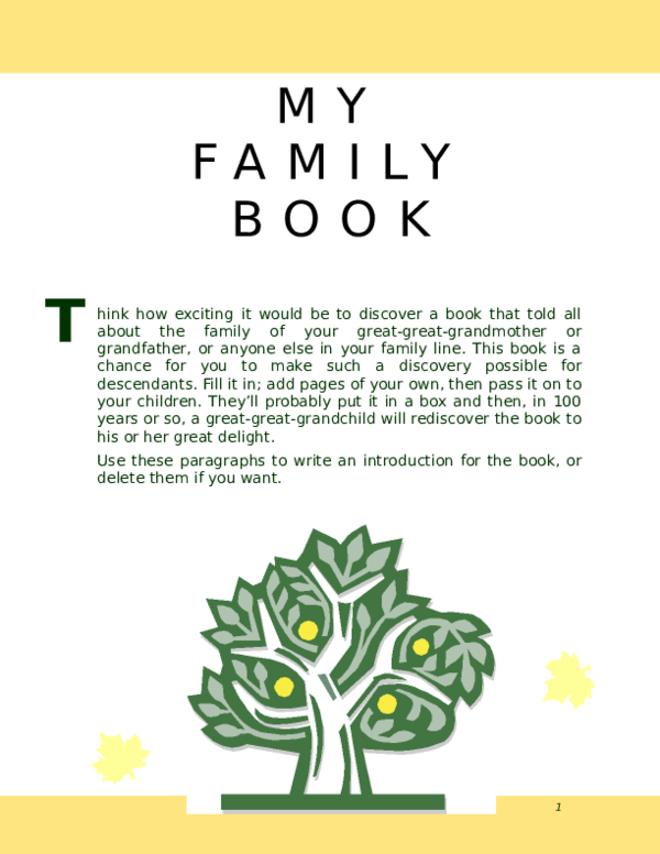 (DOC) MY FAMILY BOOK