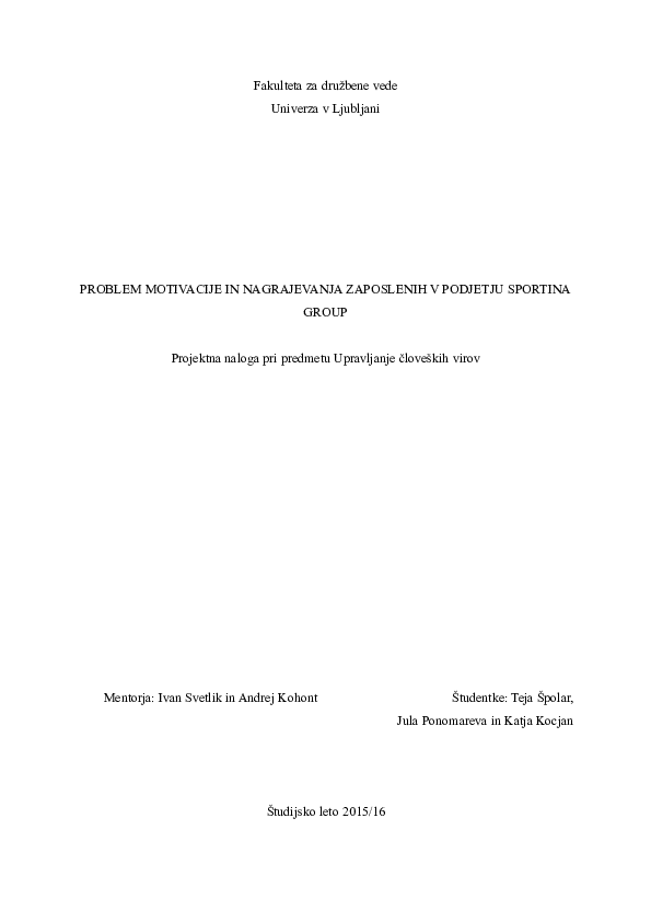 (DOC) Projektna naloga UČV