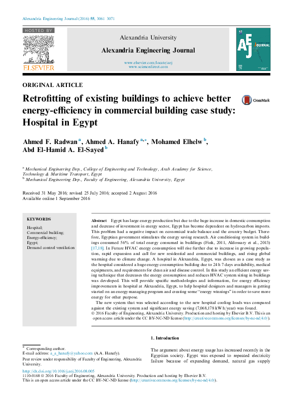 (PDF) Retrofitting of existing buildings to achieve better energy ...