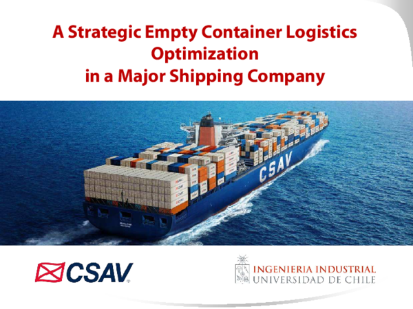 (PDF) A Strategic Empty Container Logistics Optimization in a Major ...