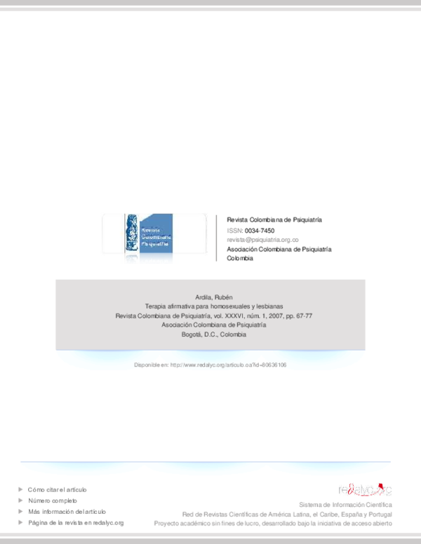 (PDF) Terapia afirmativa