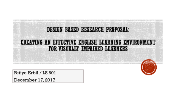 (PPT) Design Based Research - Teaching Foreign Language to Visually ...