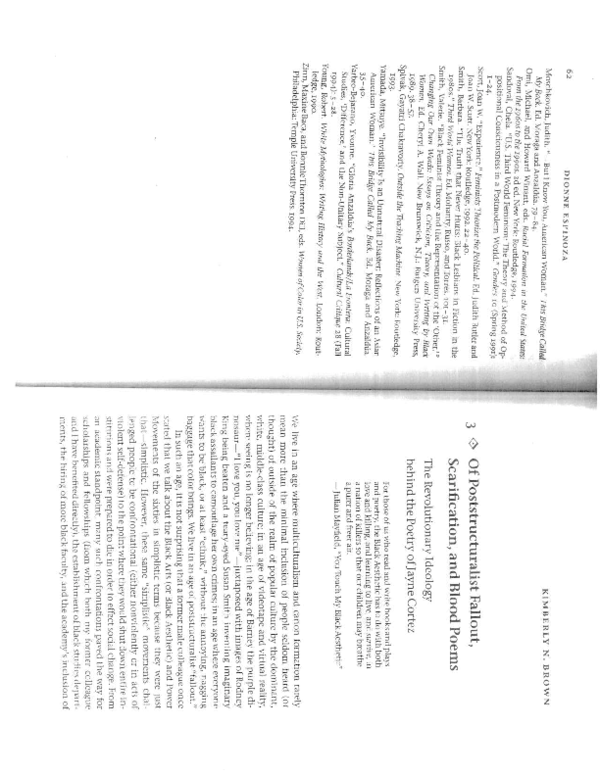 (PDF) Of Poststructuralist Fallout, Scarification and Blood Poems: The ...