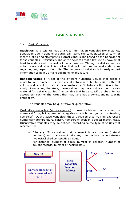 (PDF) Basic Statistics