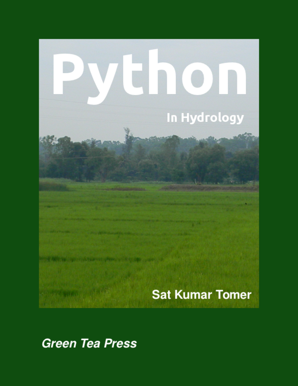 Pdf Python In Hydrology Sat Kumar Tomer