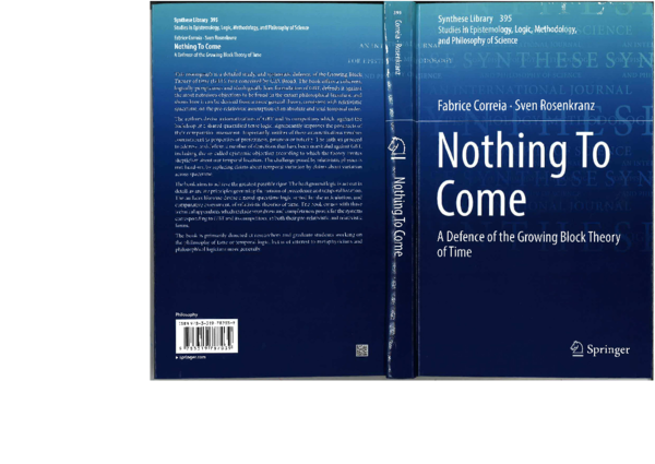 (PDF) Nothing To Come: A Defence of the Growing Block Theory of Time