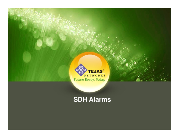 (PDF) SDH Alarms