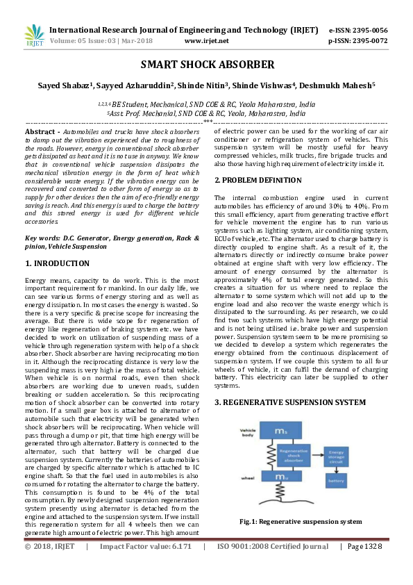 (PDF) SMART SHOCK ABSORBER