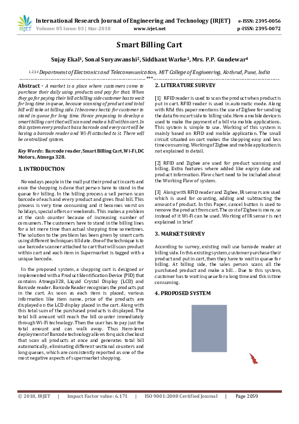 (PDF) Smart Billing Cart