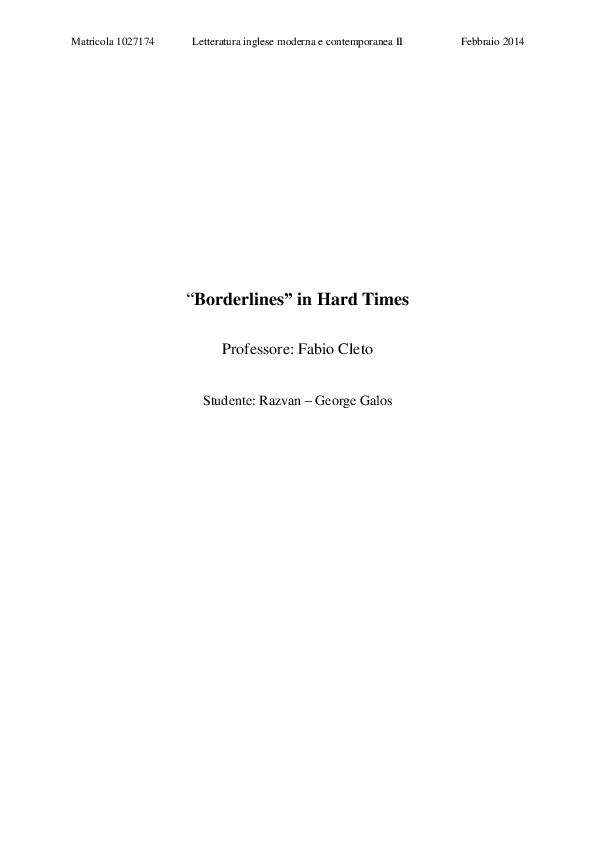 (PDF) "Borderlines" in Hard Times