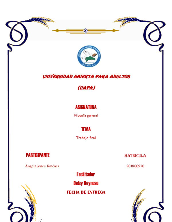 (DOC) Universidad Abierta Para Adultos (UAPA