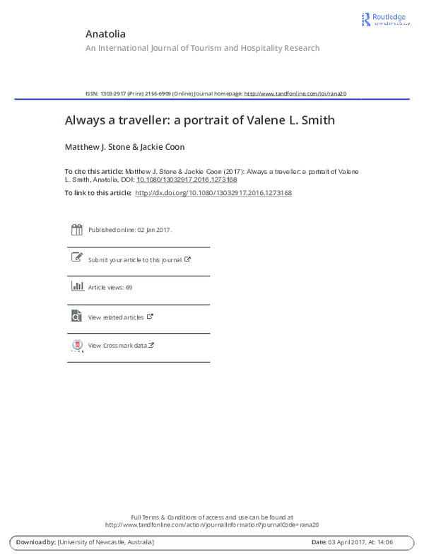 (PDF) Anatolia An International Journal of Tourism and Hospitality ...