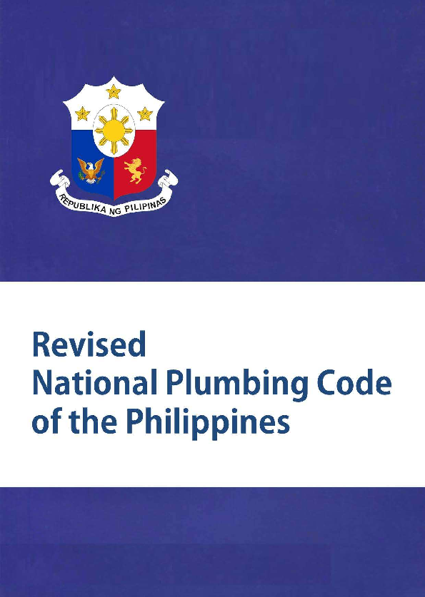 (PDF) Revised National Plumbing Code of the Philippines