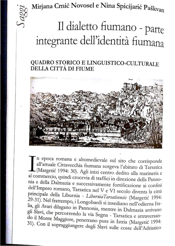 (PDF) Fiuman dialect - integral part of identity of Rijeka