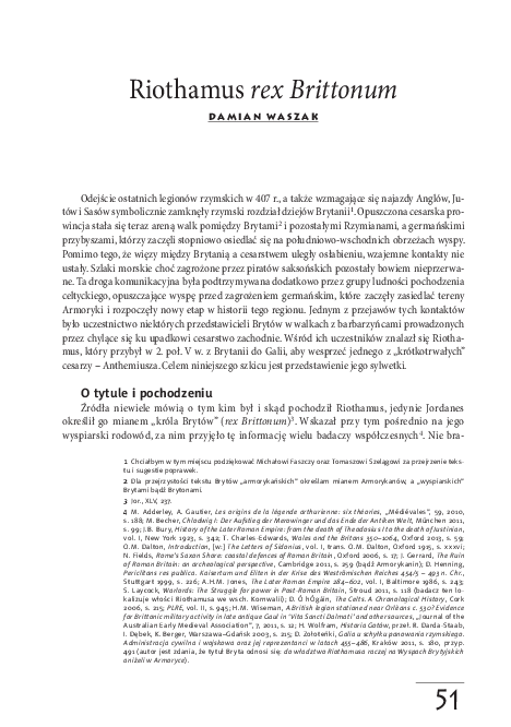 (PDF) Riothamus 'rex Brittonum'
