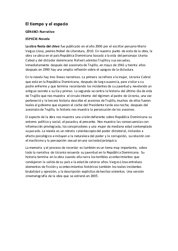 (PDF) El tiempo y el espacio