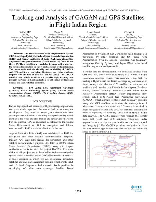 (PDF) Tracking and Analysis of GAGAN and GPS Satellites in Flight ...