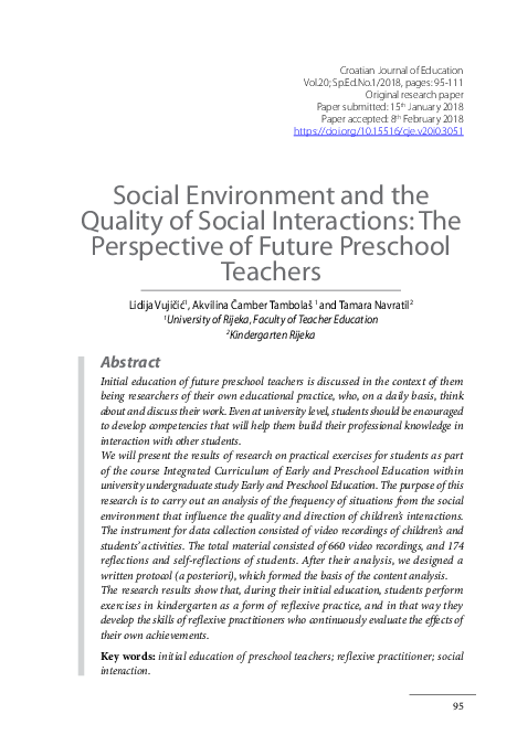 (PDF) Social Environment and the Quality of Social Interactions: The ...