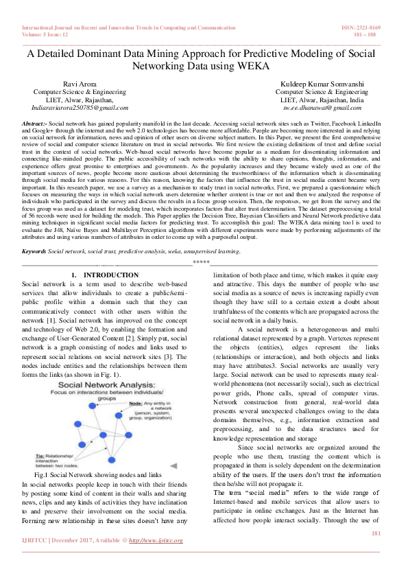 Pdf A Detailed Dominant Data Mining Approach For Predictive Modeling