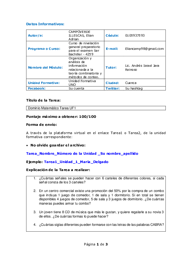 (DOC) Datos Informativos
